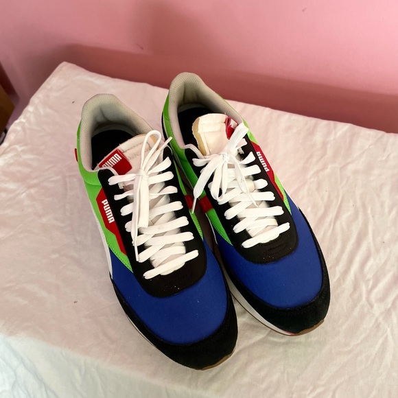 Puma | Shoes | Puma Future Riders Blkgreenblue | Poshmark